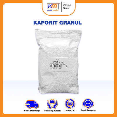 Kaporit Granul 90% 500gr / Kaporit Bentuk Butiran Granular / Penjernih ...