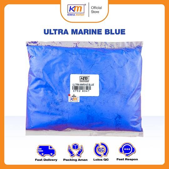 Pigmen Ultra Marine Blue 500gr / Pomade Warna Biru - Kimia Market