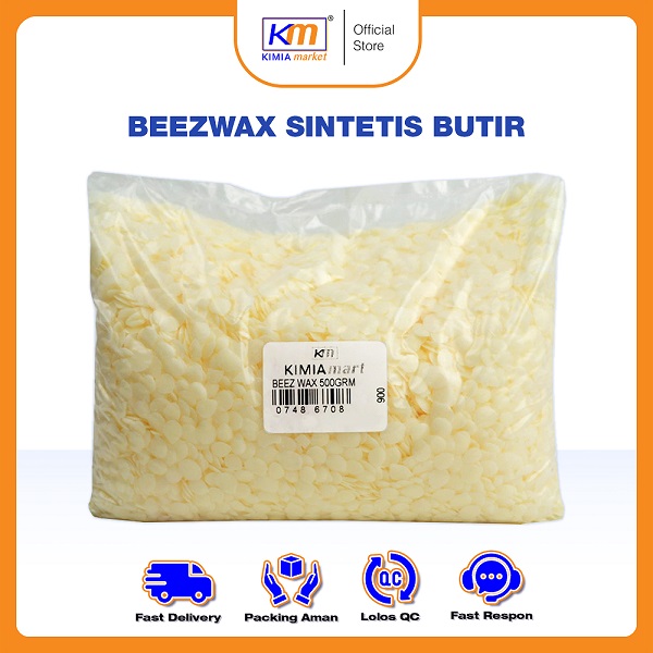 Beez Wax Sintetis 500gr / Bees Wax / Wax Lebah / Lilin Lebah - Kimia Market