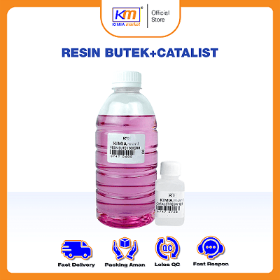 Resin Butek 500gr + Catalis 30ml Untuk Fiberglass / Resin DIY / Resin ...