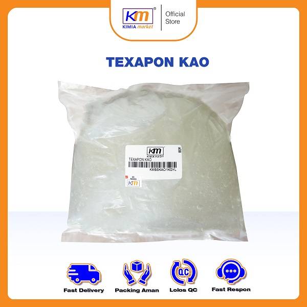 Texapon KAO 1 kg / Bahan Utama Pembuatan Sabun Cair ukuran 1 kg - Kimia Market